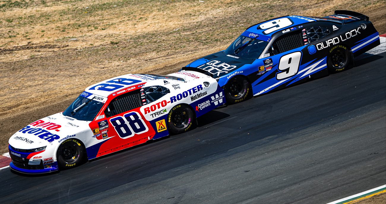 SVG and Zilisch battle closely, exchange the lead at Sonoma - NASCAR