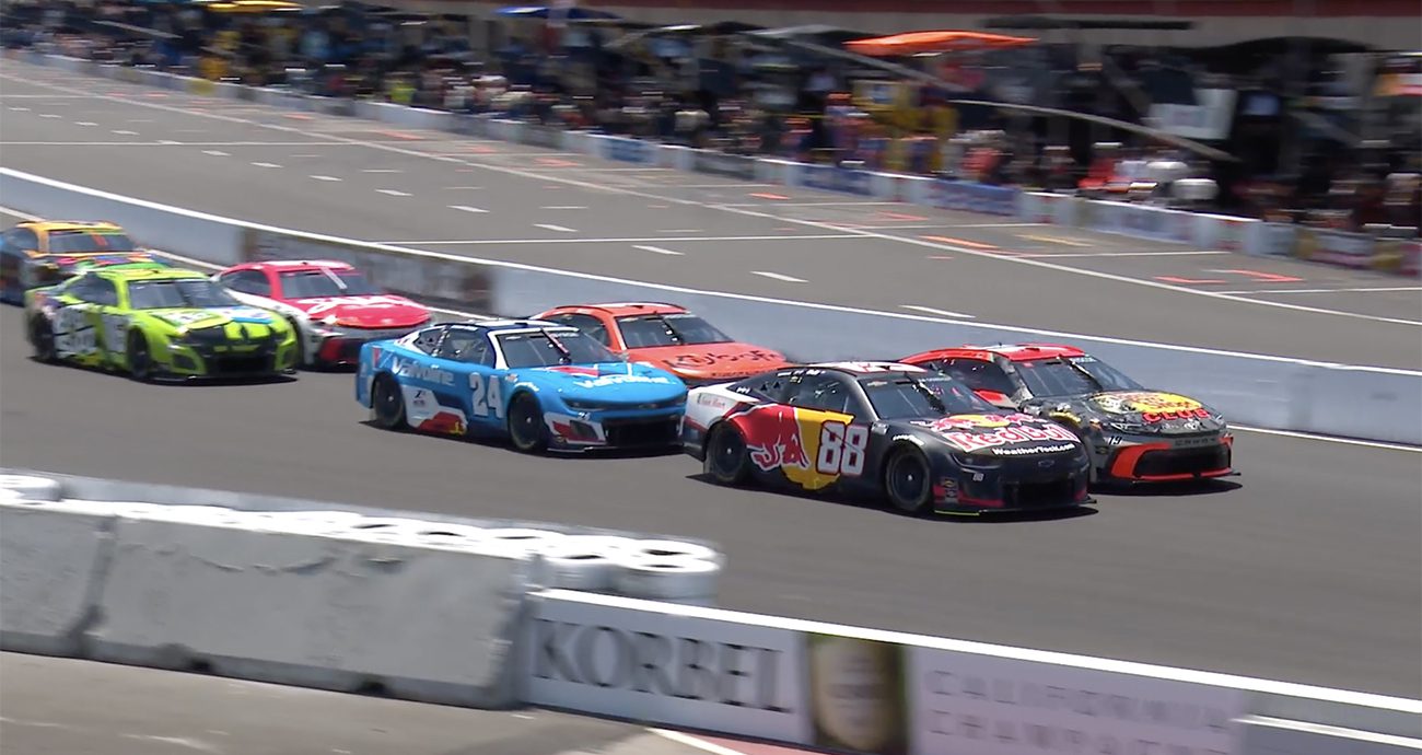 Green flag is out for Cup Series race at Sonoma Raceway - NASCAR