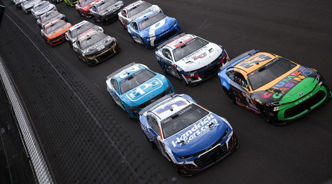 Larson falls short in bid for repeat Brickyard 400 win | NASCAR