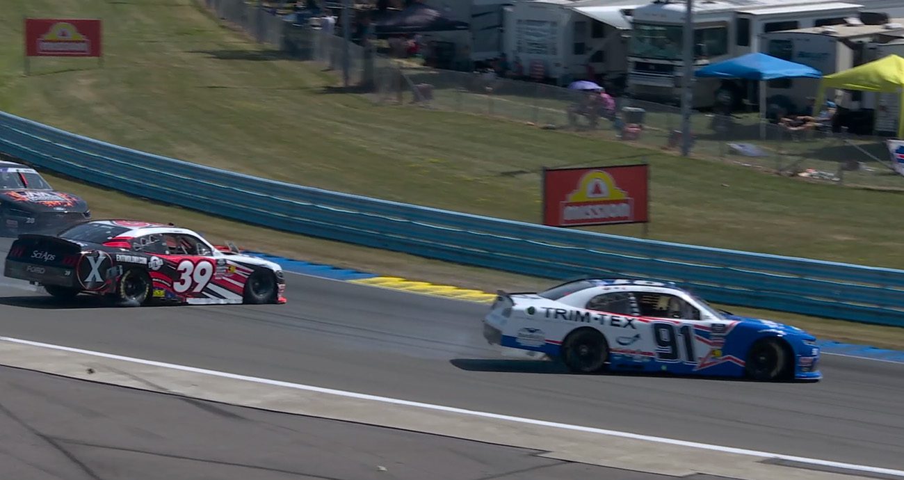 Ryan Sieg gets loose, collects Josh Bilicki early | NASCAR