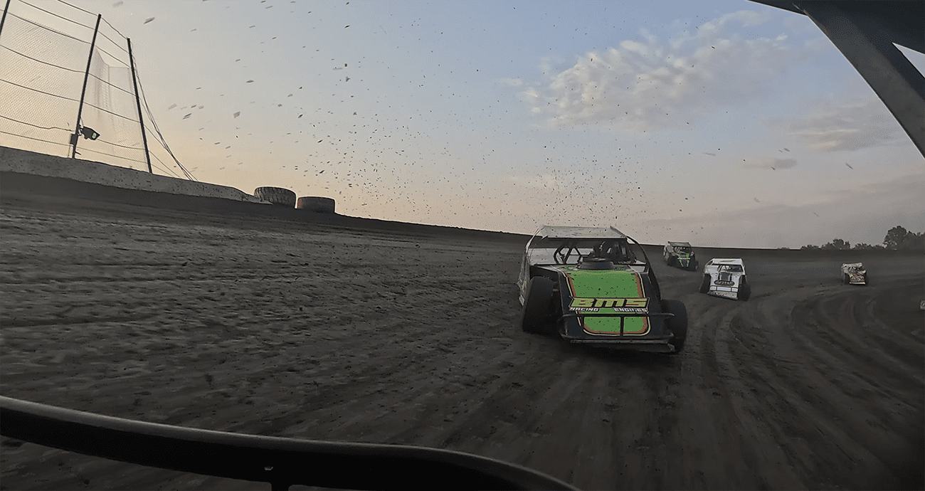 On board: Ride with Mitch Keeter during his heat race at Salina ...