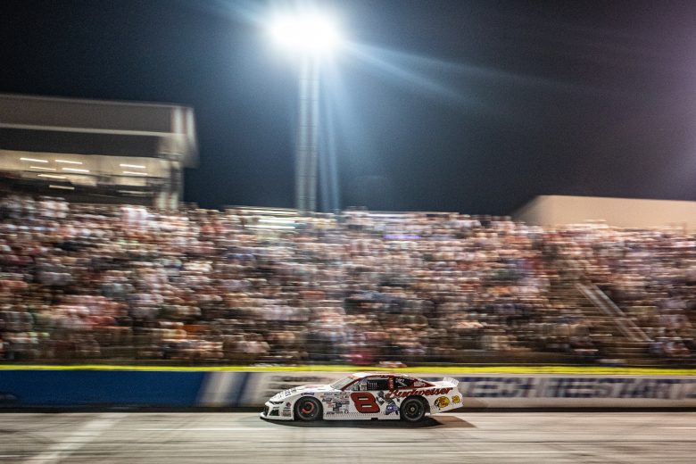 Dale Earnhardt Jr. brings back the baseball car for a Late Model Stock ...