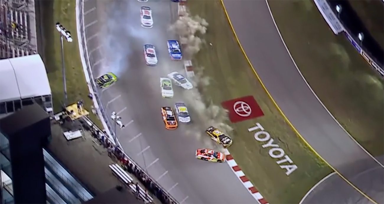 Restart stack-up claims Allgaier, Mayer, others | NASCAR