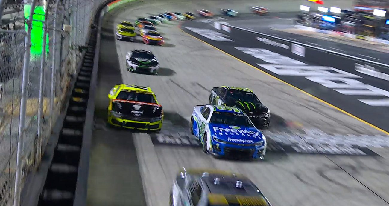 Ryan Blaney beats Ty Gibbs at the line for Stage 1 win | NASCAR