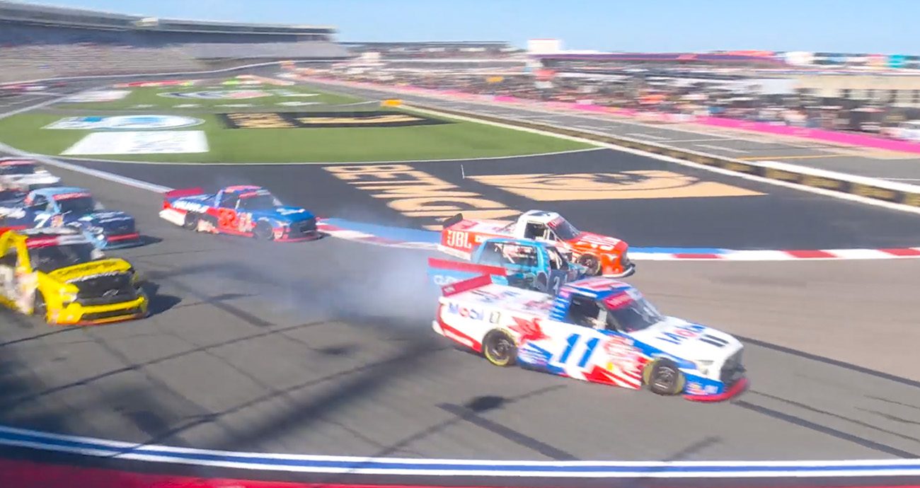 Turn 1 mayhem kicks off Truck Series race at Charlotte Roval | NASCAR