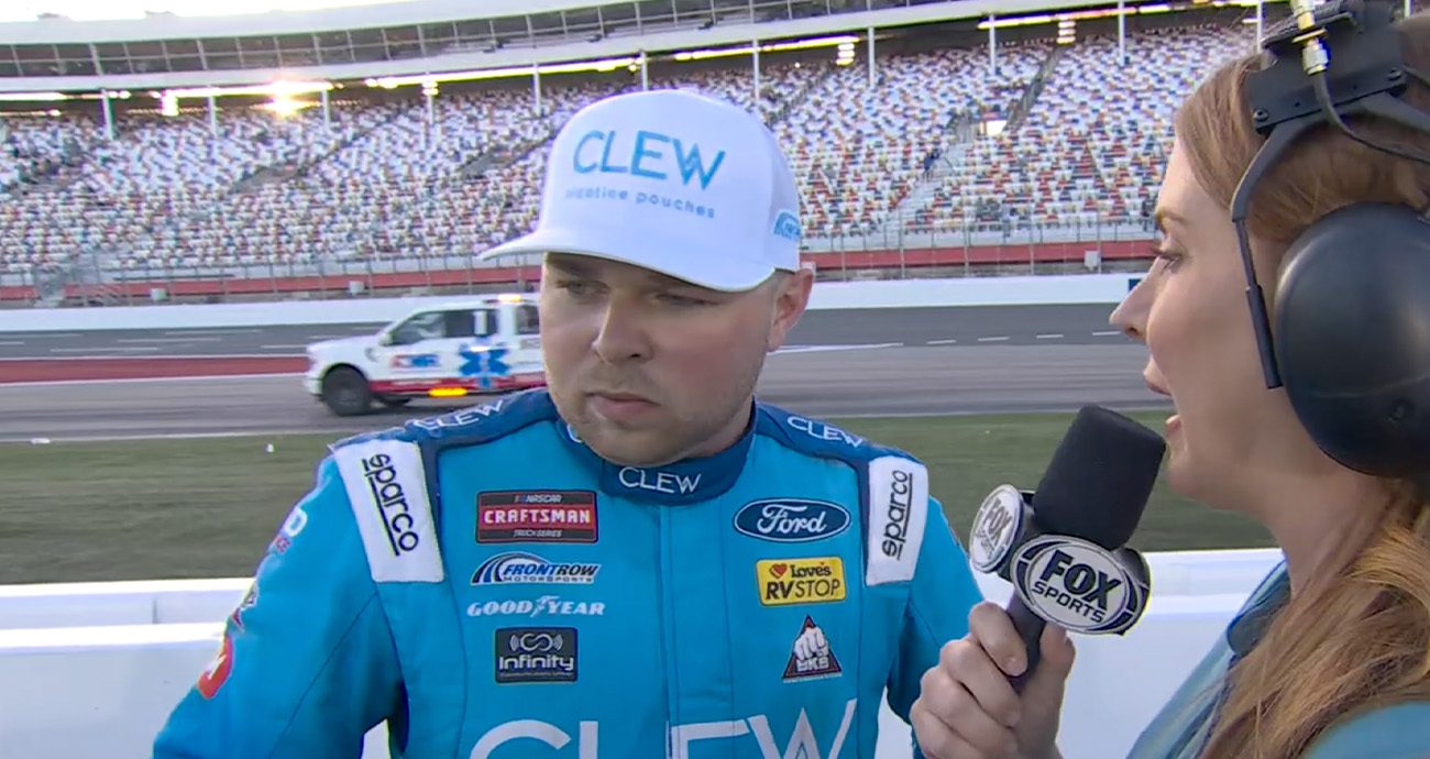 Riggs on contact from Enfinger: 'Obviously showing their talents' | NASCAR