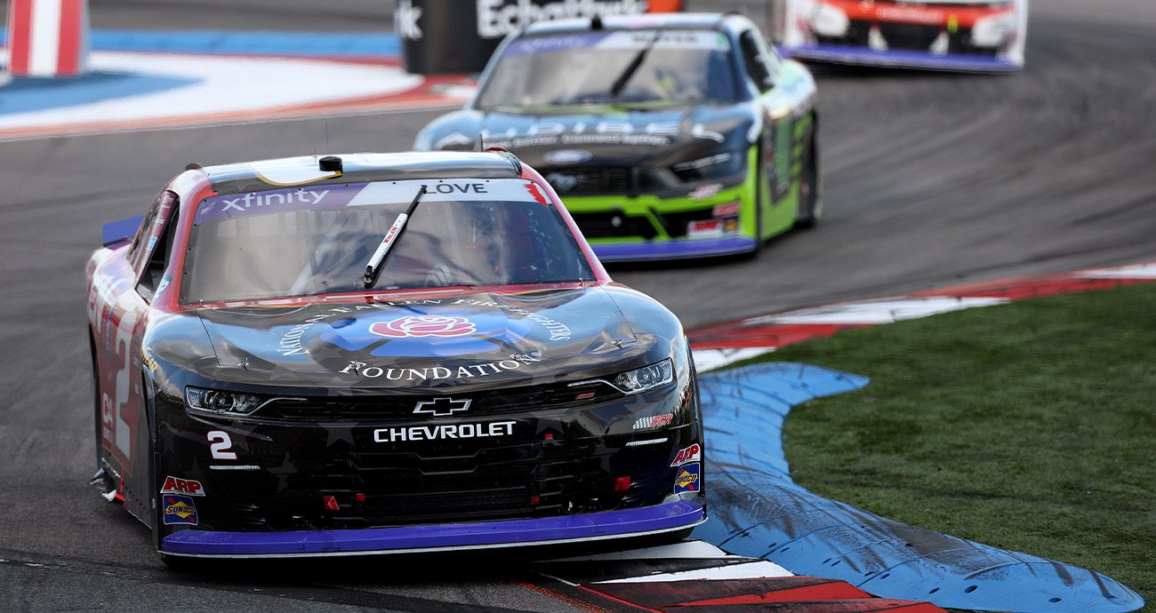 Love plays strategy, gets valuable points in Stage 2 win | NASCAR