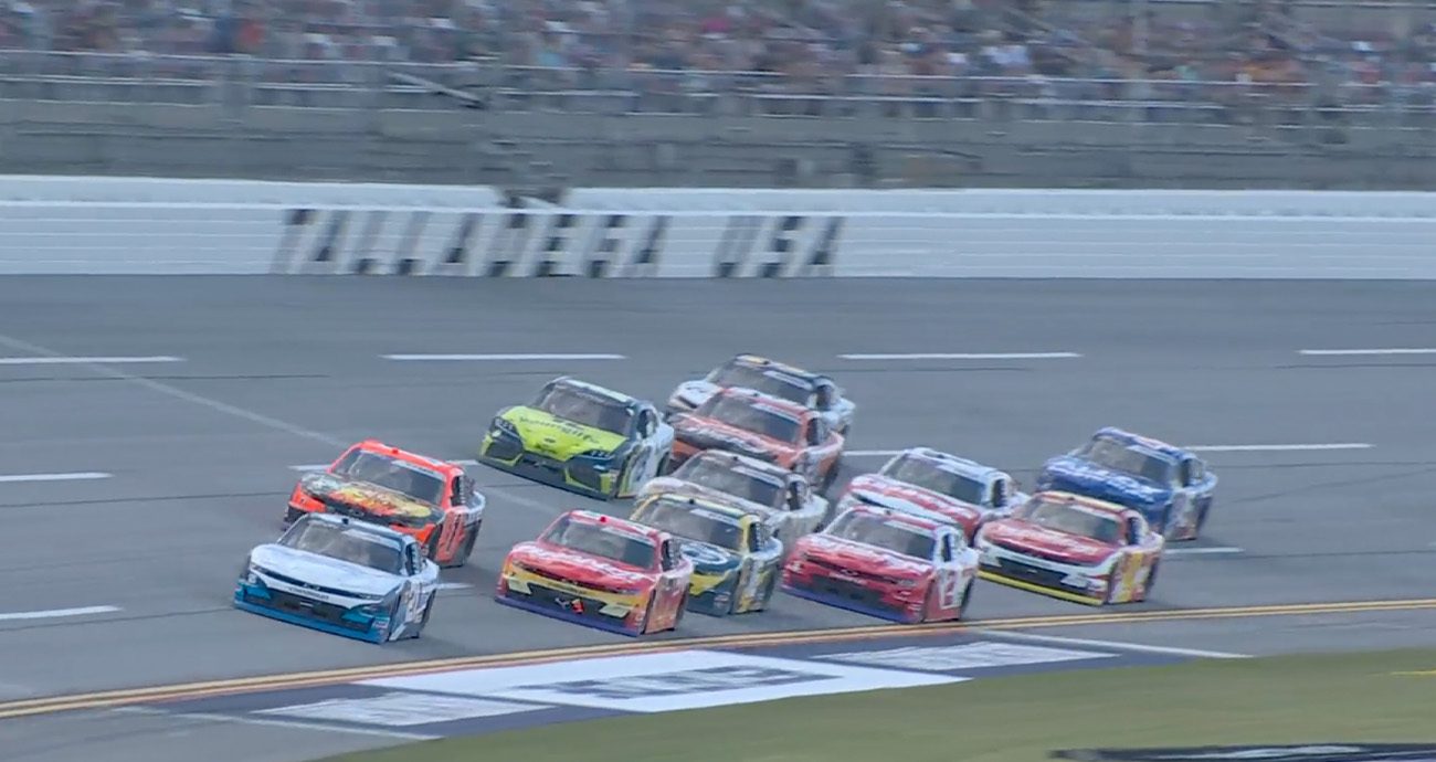 Get out the broom: Austin Hill sweeps Talladega stages | NASCAR