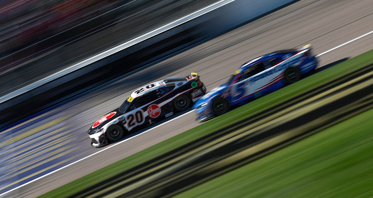 Larson on rivalry with Bell: 'It pushed me to get better' | NASCAR