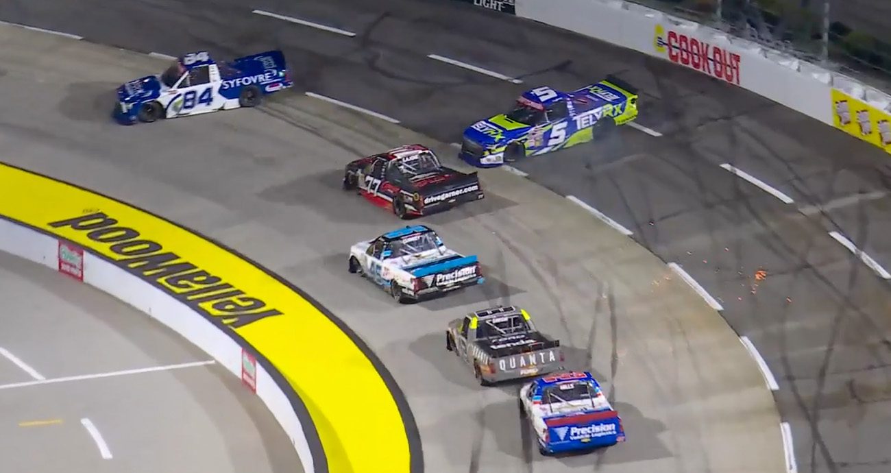 Contact from LaJoie sends Breidinger into outside wall | NASCAR