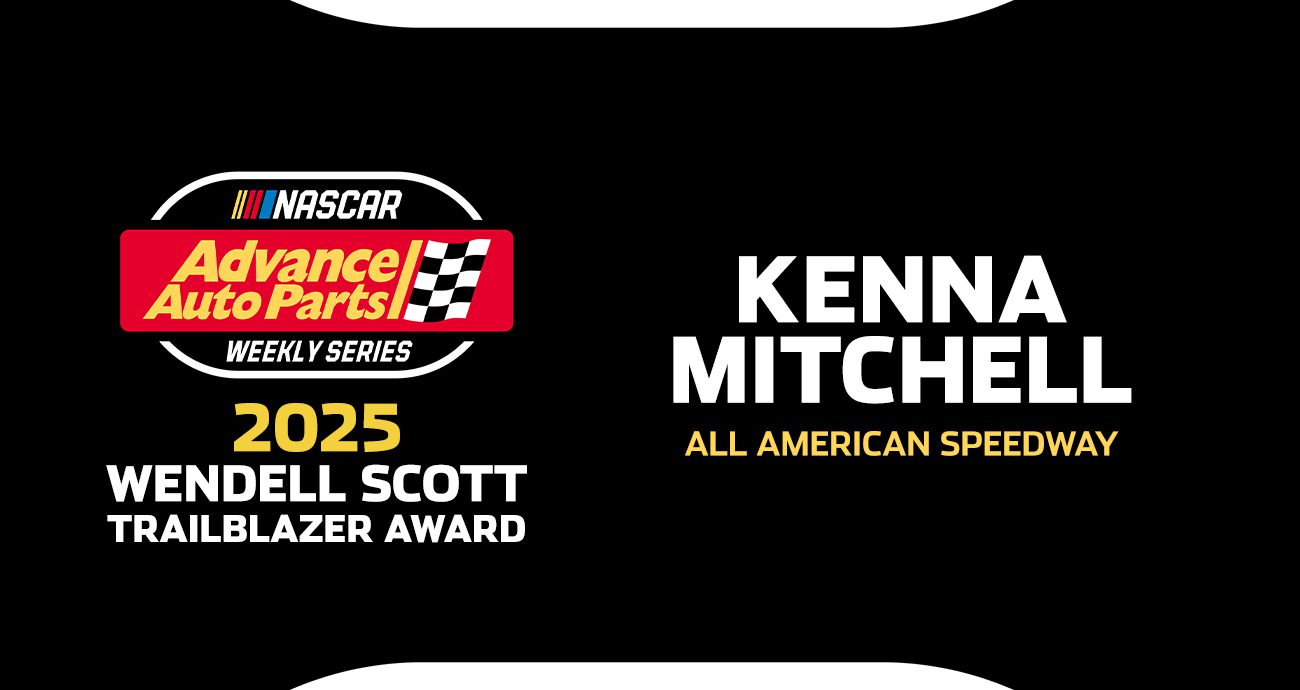 Kenna Mitchell earns the 2025 Wendell Scott Trailblazer Award ...