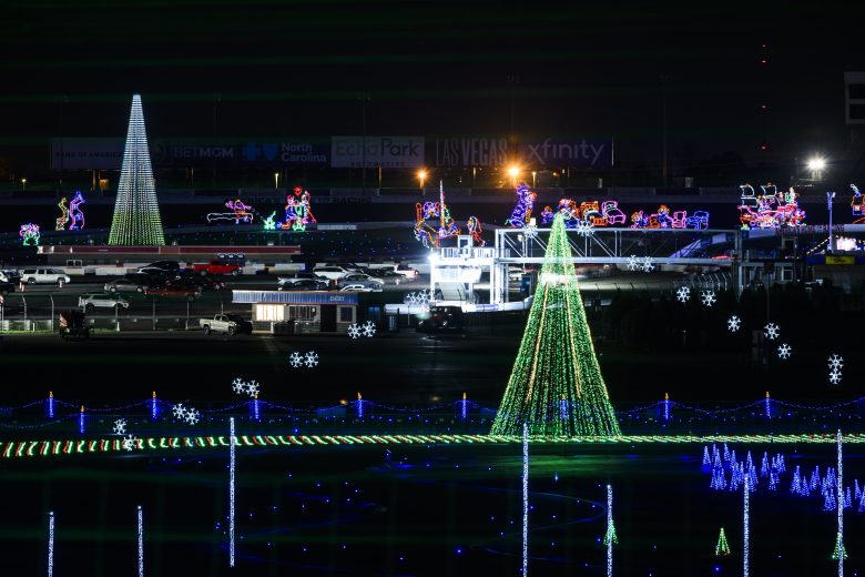 Holiday lights on display at tracks in 2025 | NASCAR