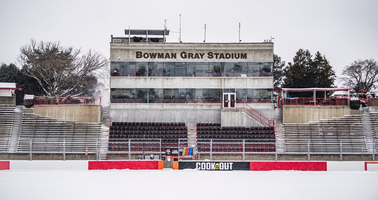 Snowy scenes from 2026 Cook Out Clash | NASCAR