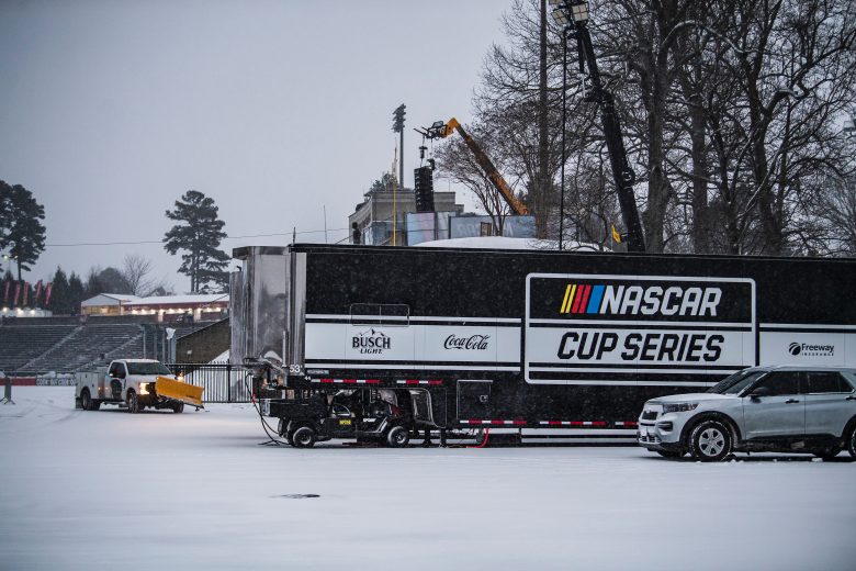 Snowy scenes from 2026 Cook Out Clash | NASCAR