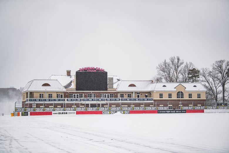 Snowy scenes from 2026 Cook Out Clash | NASCAR