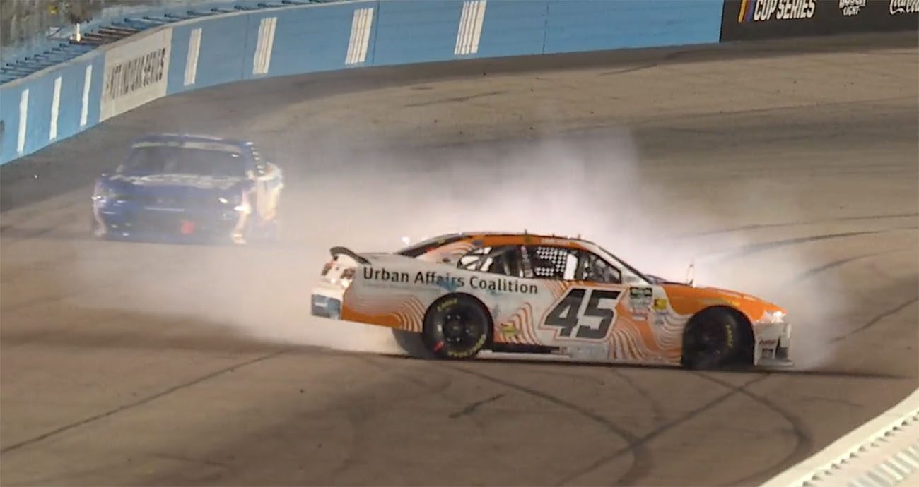 Lavar Scott spins out after contact from Anthony Alfredo | NASCAR