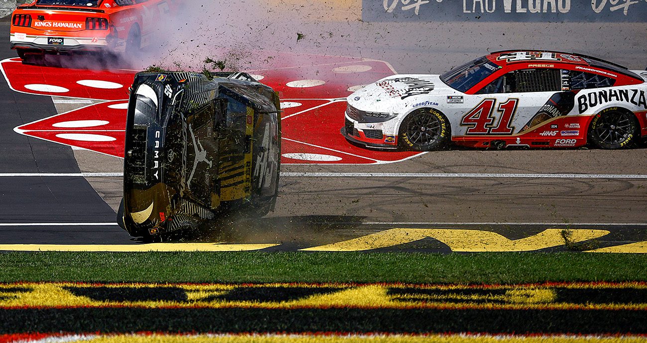 Reddick catches air in wild 2024 Vegas crash | NASCAR