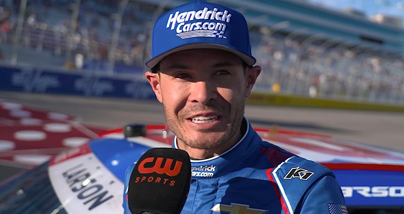 Larson on Vegas win: 'Clean air must've meant a lot' | NASCAR