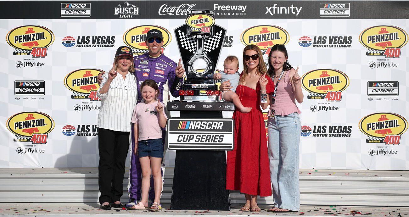 Through tragedy, Denny Hamlin still making history | NASCAR