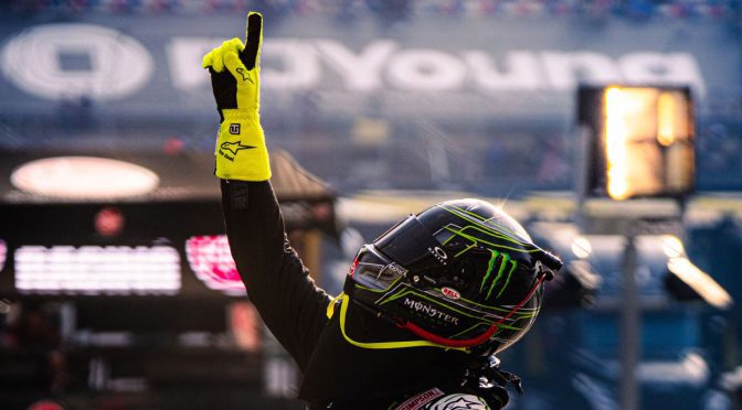 Gibbs holds family near, blocks out noise in first Cup win | NASCAR
