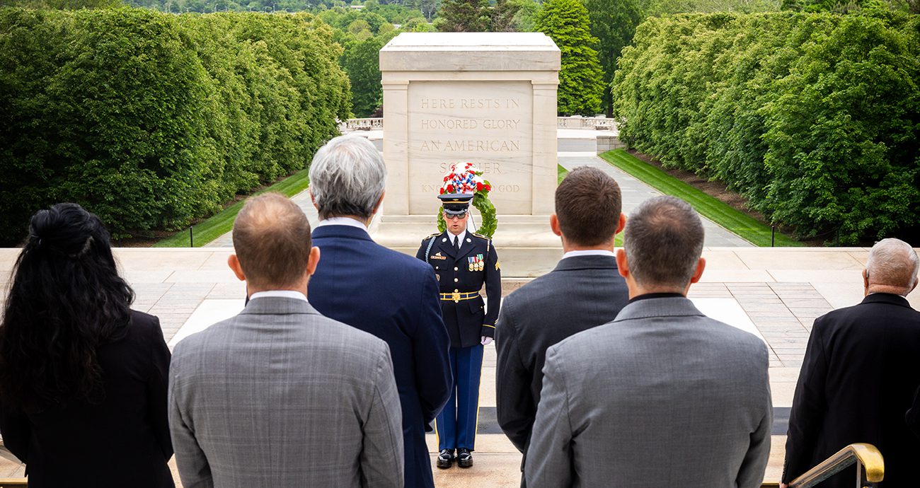 Chastain's visit to Arlington National Cemetery | NASCAR