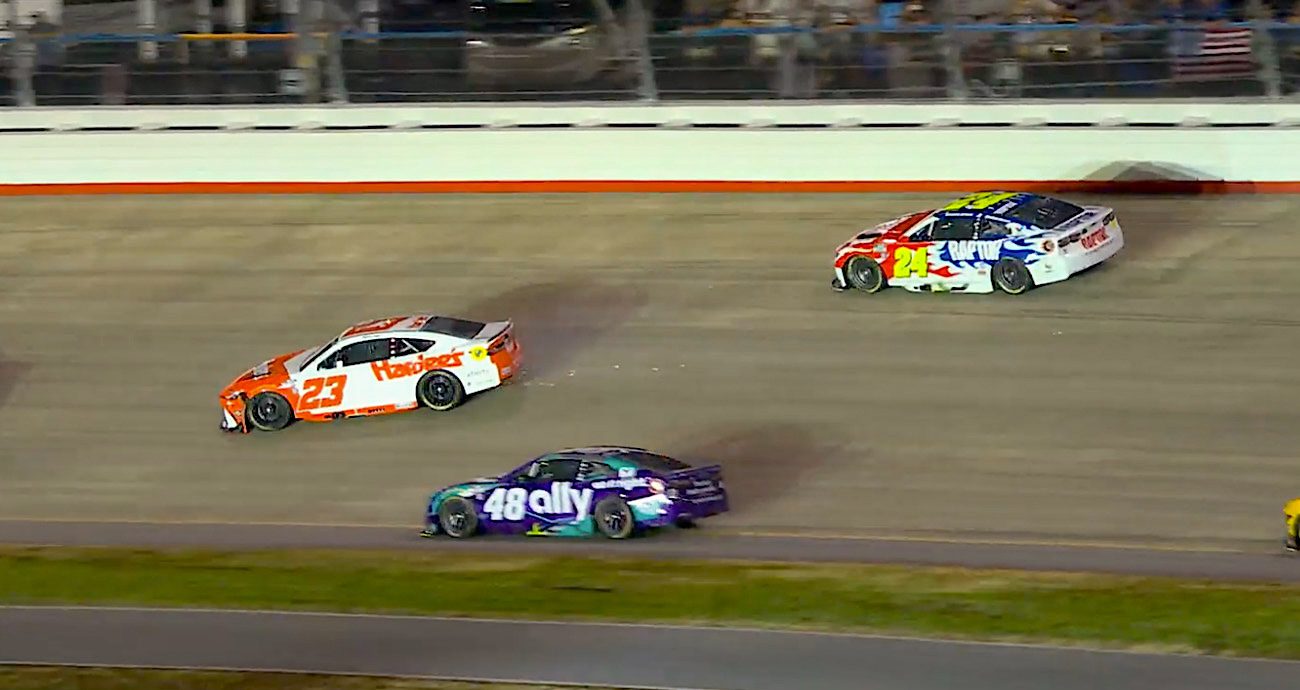 Wallace, Byron collected in final stage wreck | NASCAR