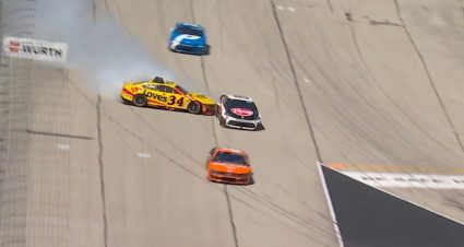Bell crashes from lead after Stage 1 contact at Texas | NASCAR