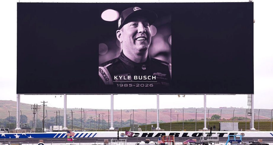 Photos: Track, driver tributes to Kyle Busch at Charlotte| NASCAR