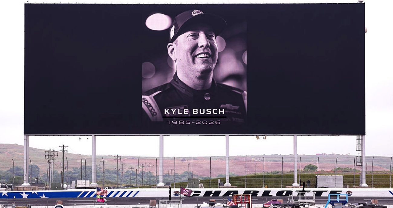 Photos: Track, driver tributes to Kyle Busch at Charlotte| NASCAR