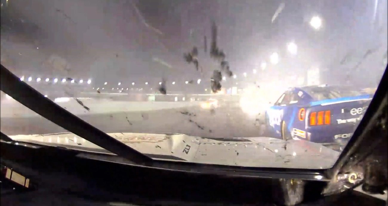 In-car: Custer narrowly escapes late crash at Charlotte | NASCAR