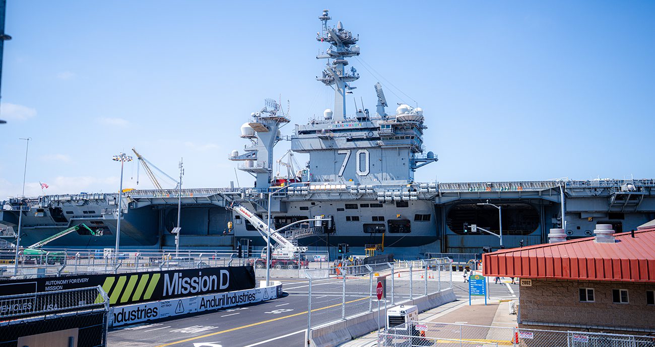 Building of Naval Base Coronado's Qualcomm Circuit | NASCAR