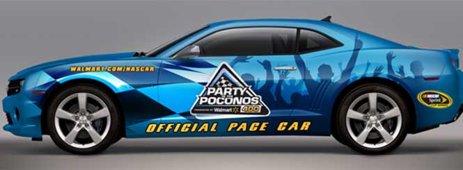 Vote for Party in the Poconos pace car - Official Site Of NASCAR